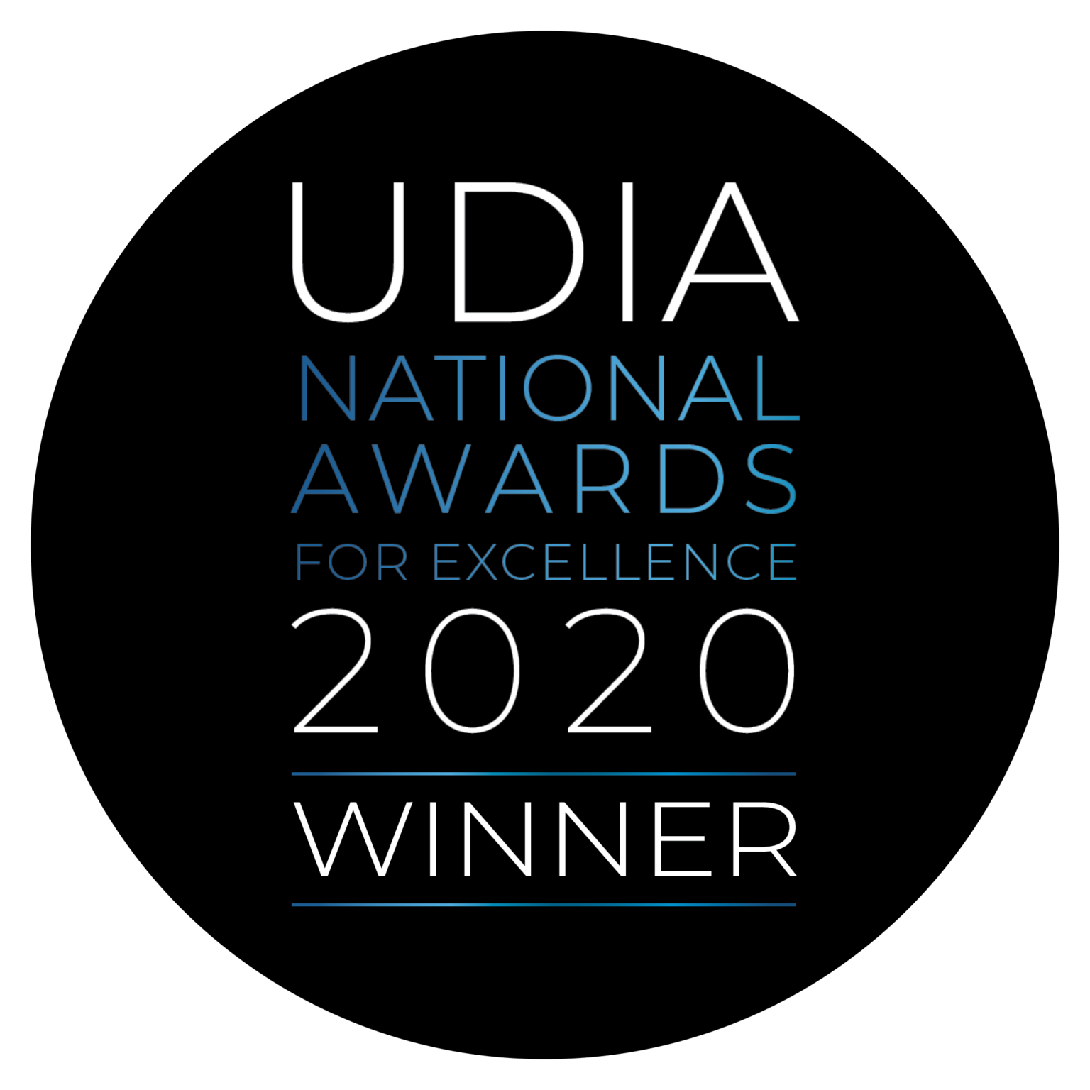 UDIA National Awards 2020 Winner Seal- Black Circle - BHCL