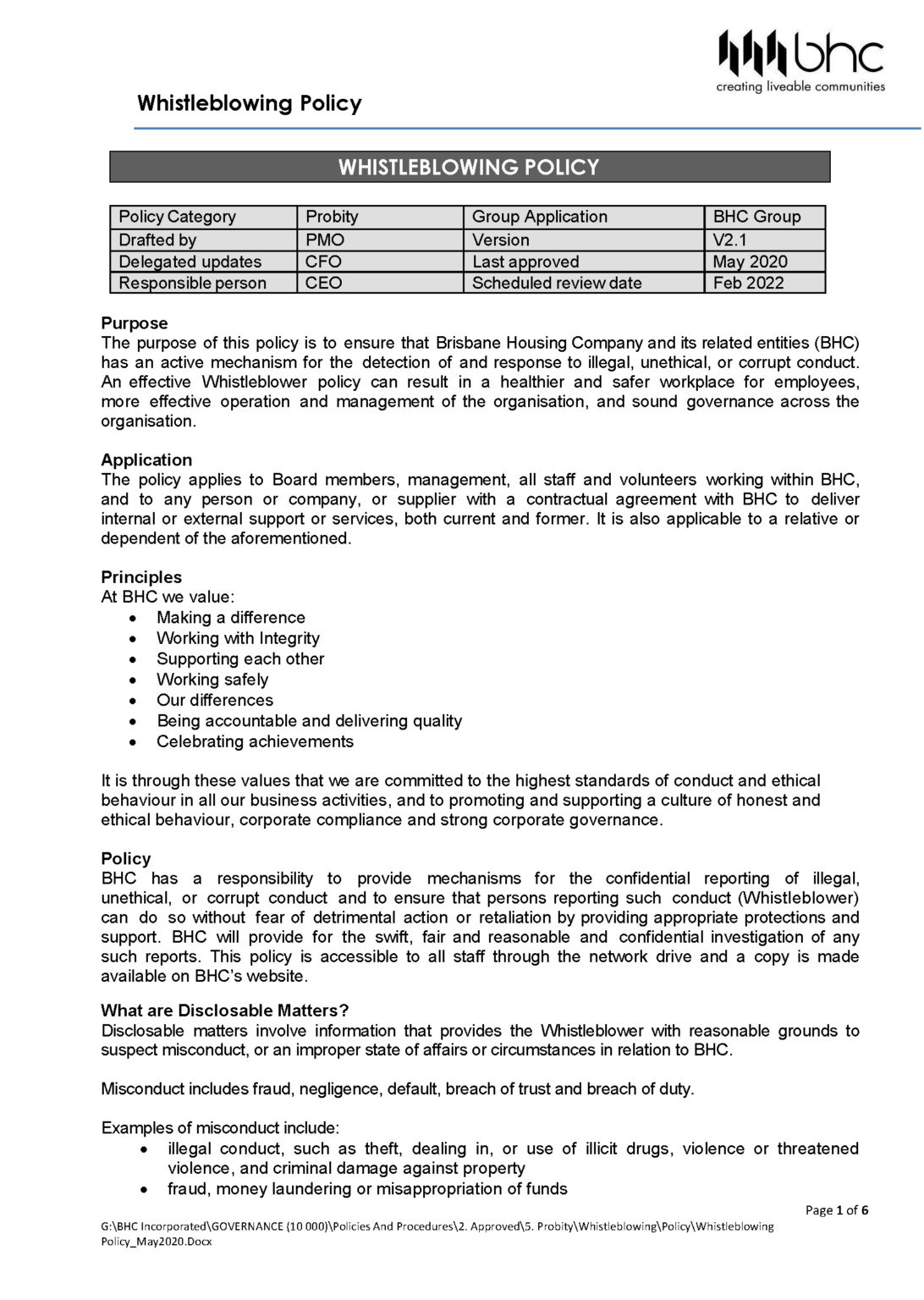 Whistleblowing Policy_May2020_Page_1 - BHCL